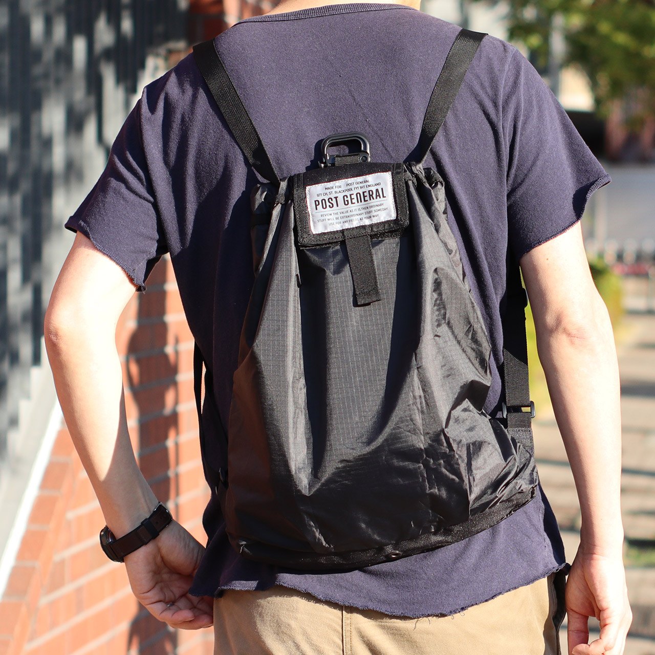 PACKABLE DRAWSTRING BAG / パッカブル ドローストリングバッグ PACKABLE DRAWSTRING BAG / パッカブル ドローストリングバッグ